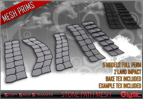 Second Life Marketplace - [G] Stone path - Mesh